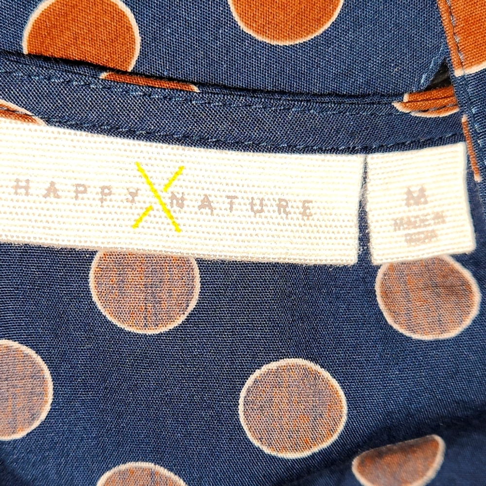 Happy X Nature Wrap Dress Puffy Sleeves - Gem